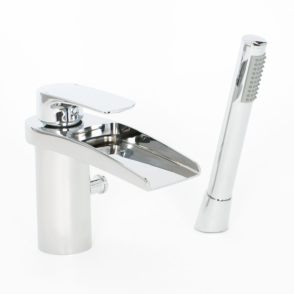 High Life Alford Waterfall Mono Bath Shower Mixer with Handset Kit ...