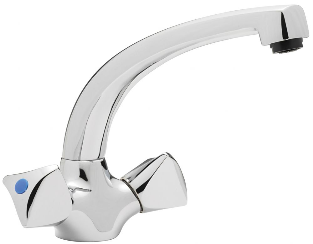 Special economy dual flow mono sink mixer, triangular heads, Chrome ...