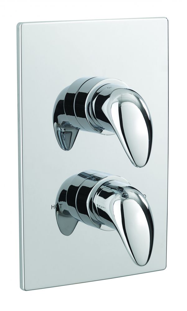 Modena thermostatic concealed shower valve, Chrome Plated - Showers