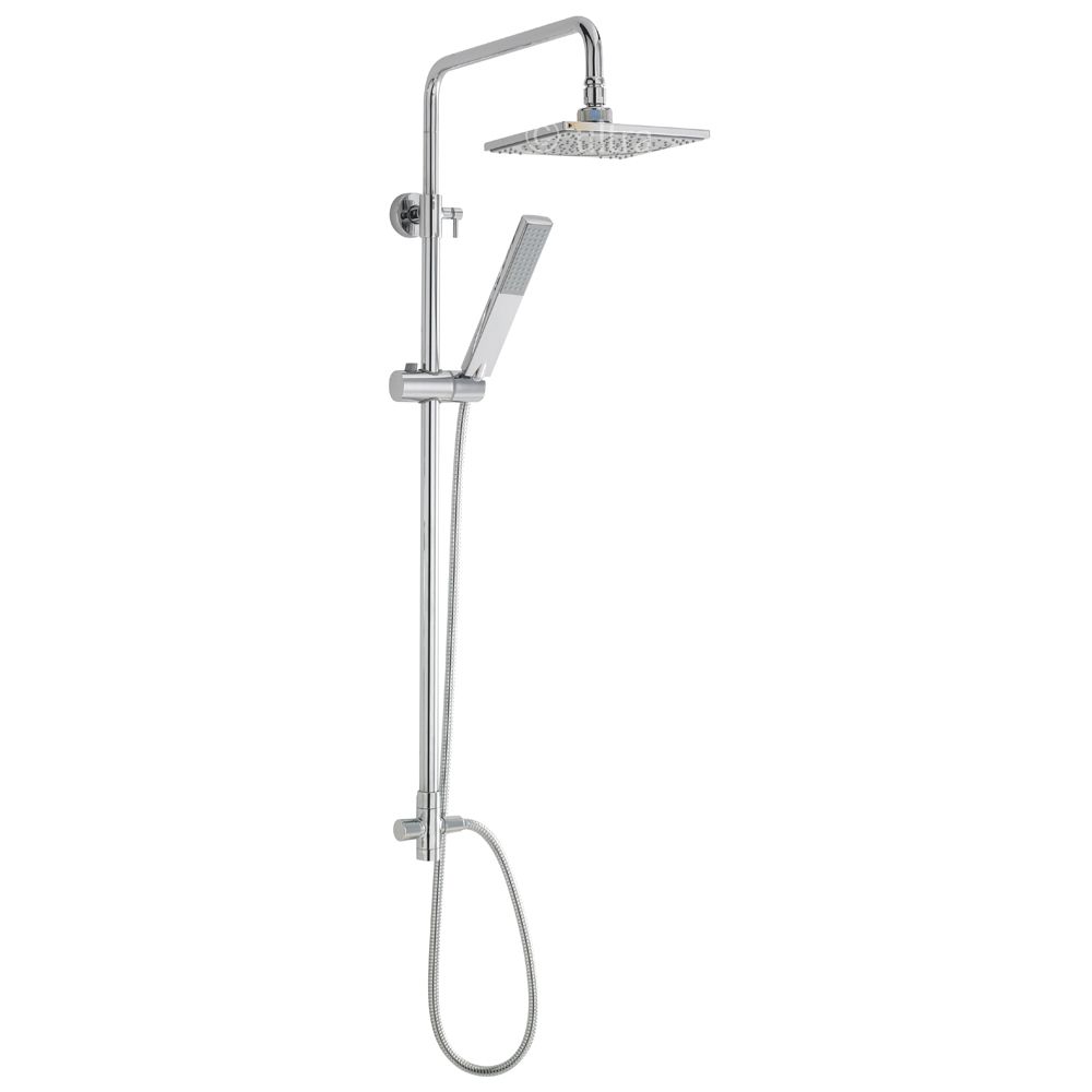 Hudson Reed Telescopic Square Rigid Riser Shower Kit with Handset ...