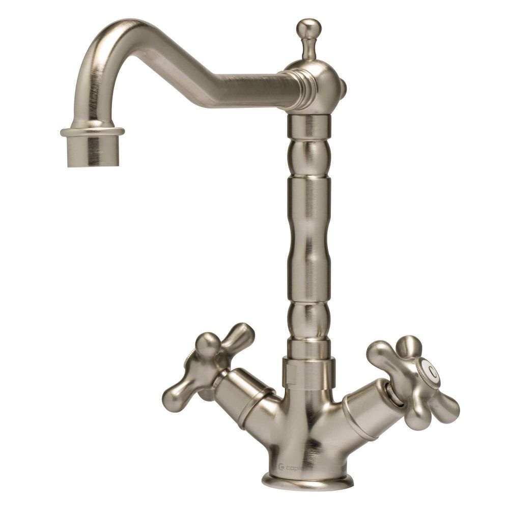 Caple Antique Brushed Nickel Traditional Mono Kitchen Mixer - Kitchen Taps
