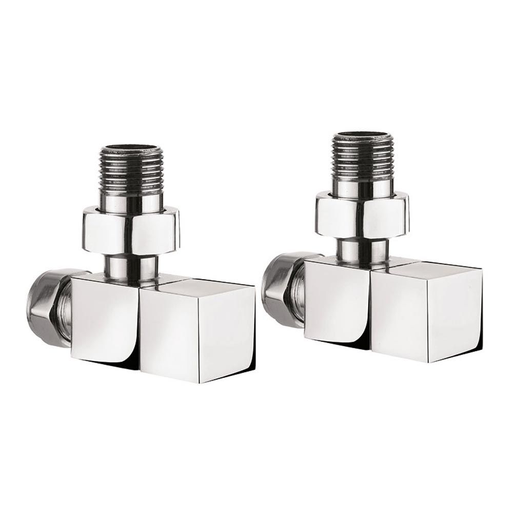 Bauhaus Square Angled Radiator Valves - Radiators