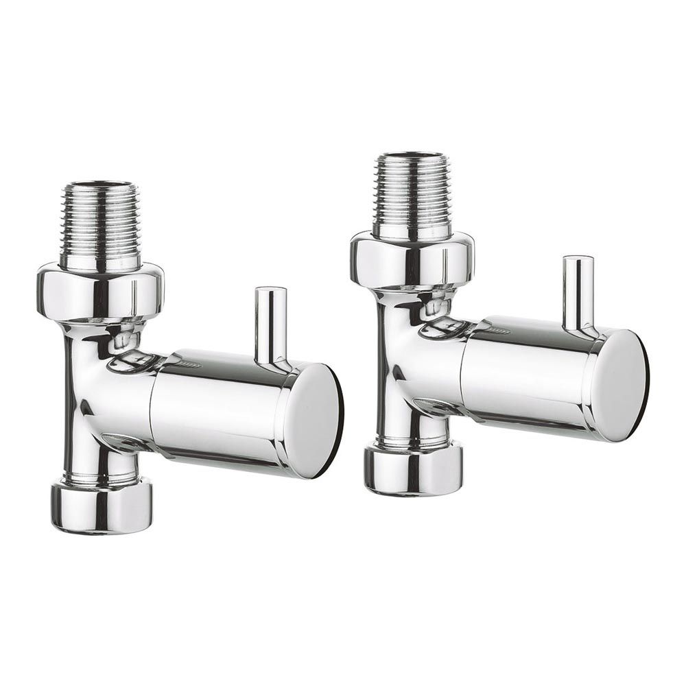 Bauhaus Round Straight Radiator Valves - Radiators