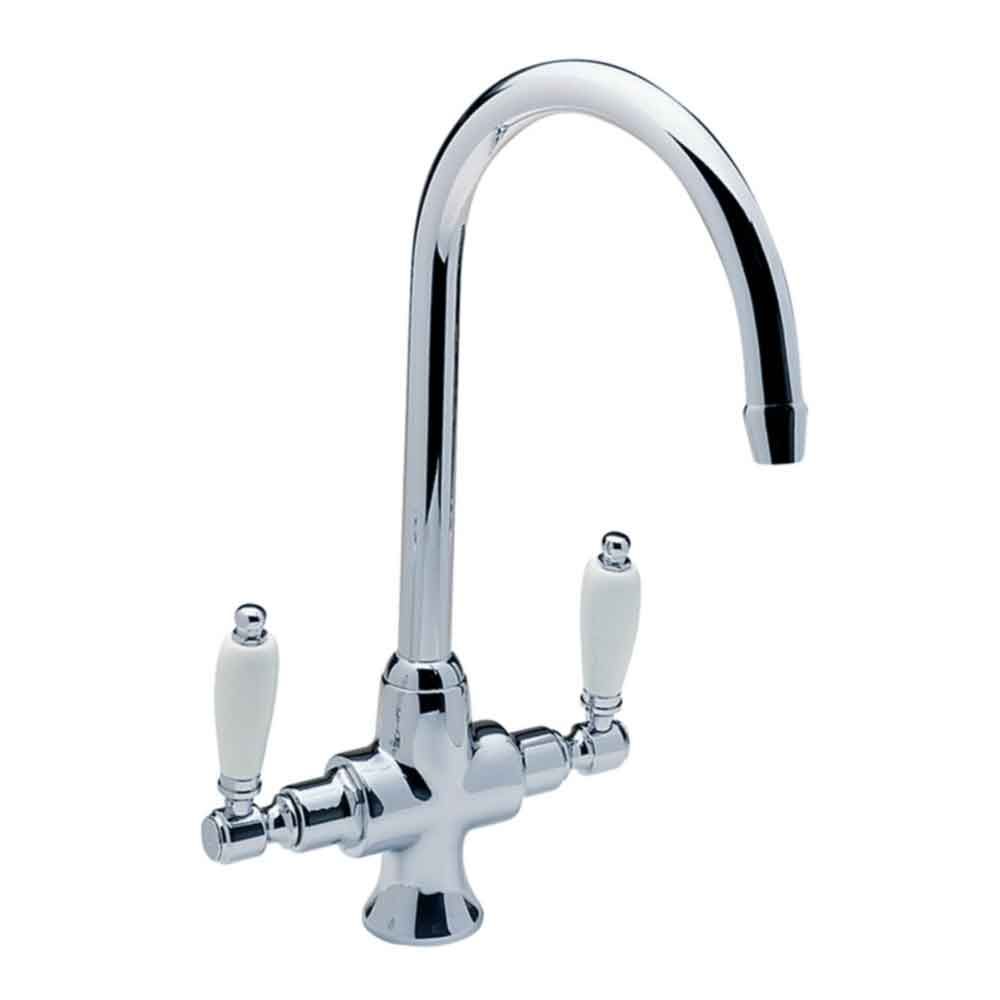 Series 900 lever dual flow mono sink mixer, Chrome Plated - Kitchen Taps