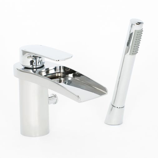 High Life Alford Waterfall Mono Bath Shower Mixer with Handset Kit ...