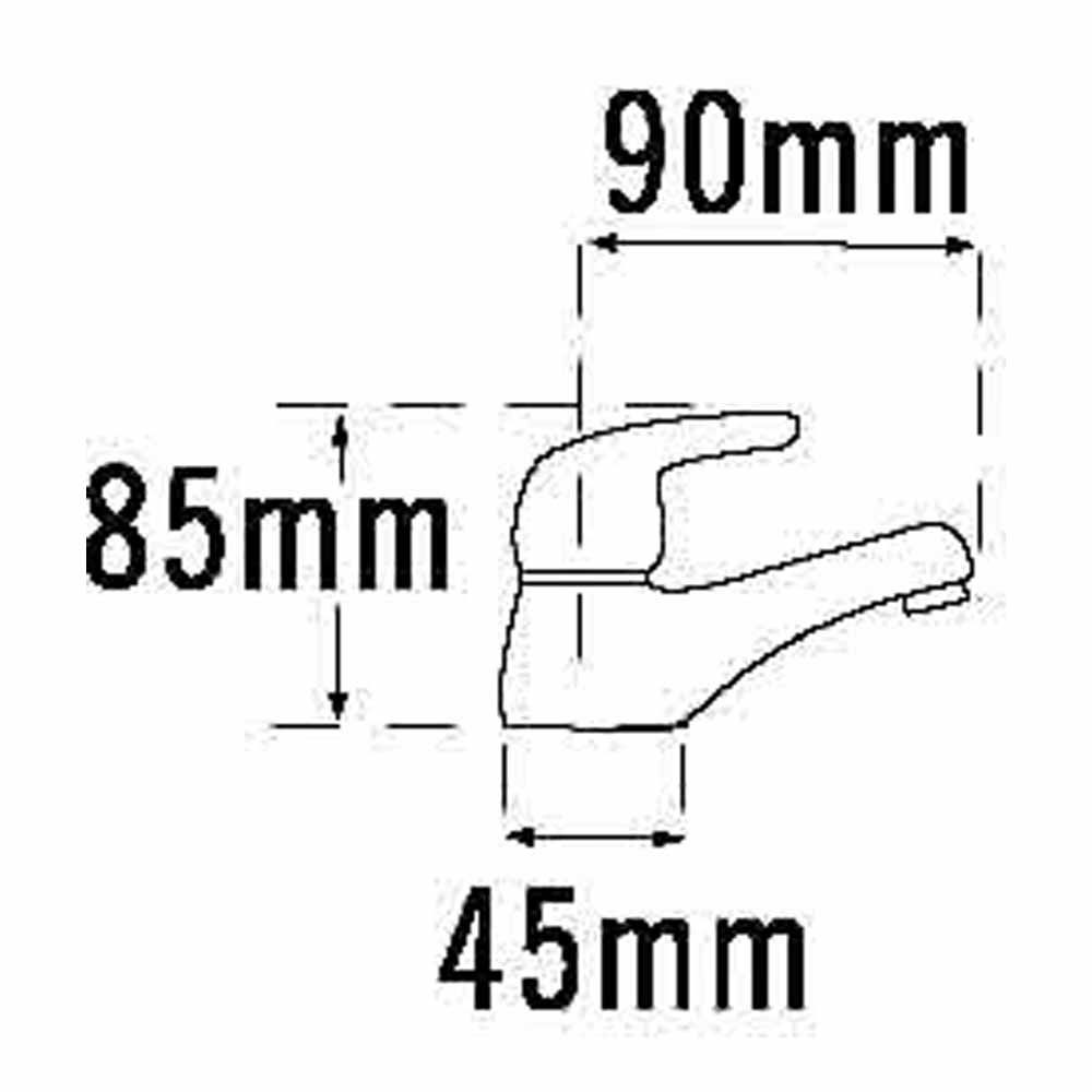 Modena pair of basin taps, Chrome Plated - Bathroom Taps