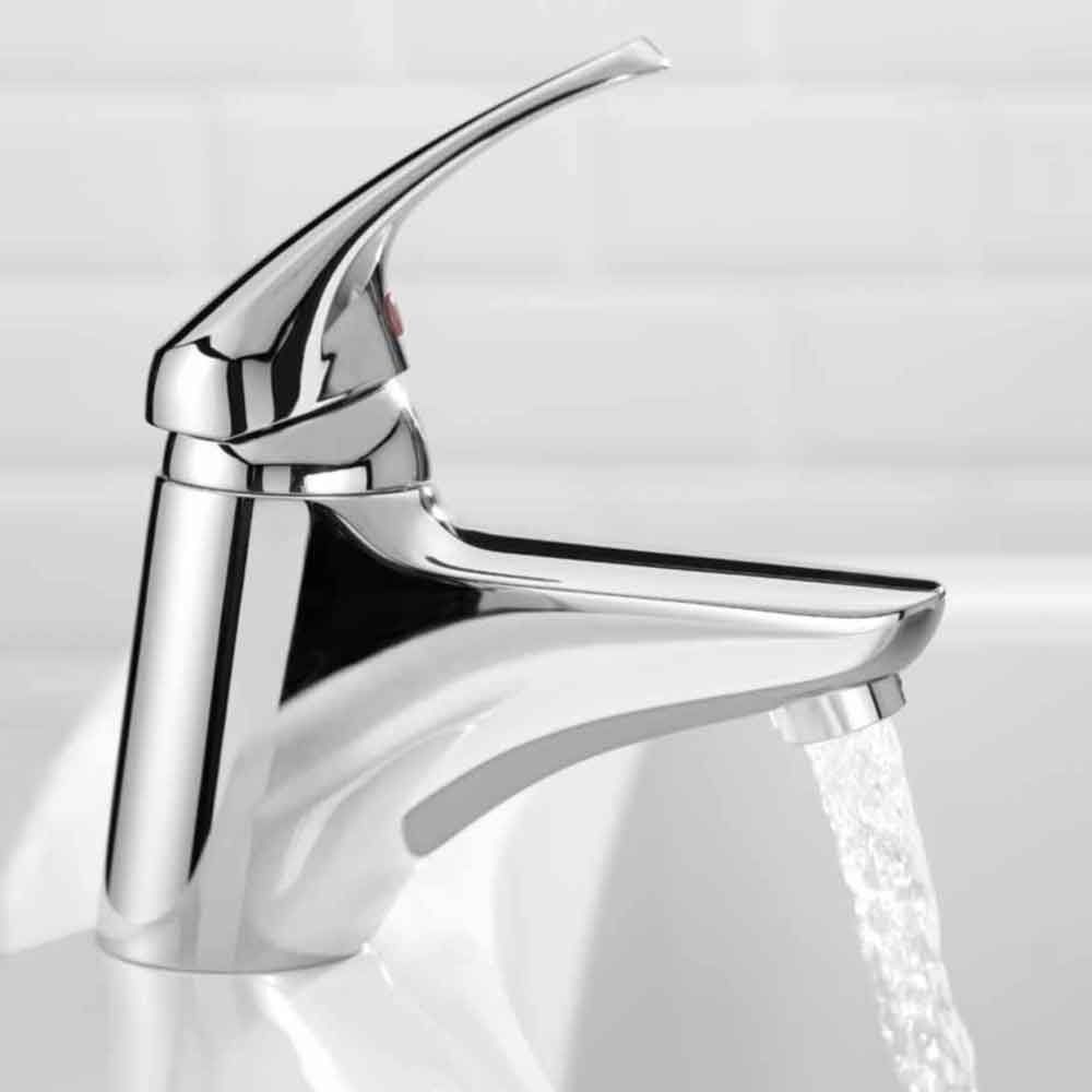 Modena mono basin mixer with pop up waste, Chrome Plated - Bathroom Taps