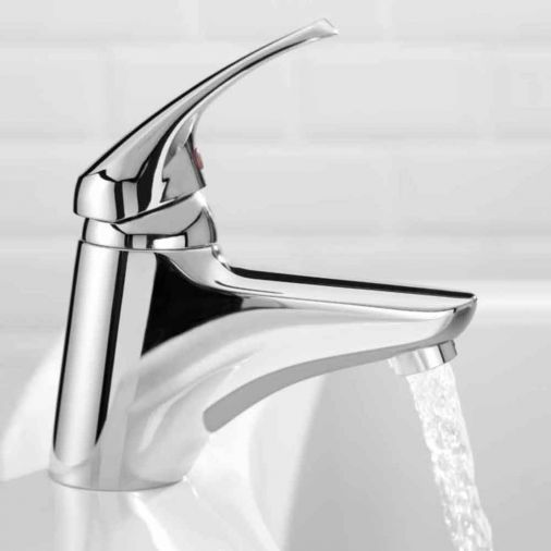 Modena mono basin mixer with pop up waste, Chrome Plated - Bathroom Taps