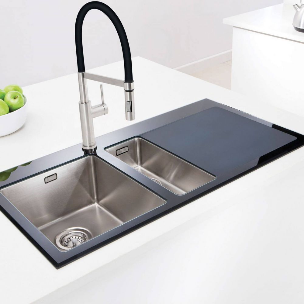 Caple Navitis Single Lever Mono Pull Out Spray Tap - Stainless Steel ...